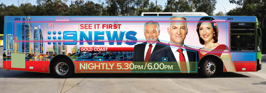 Channel Nine News Bus Side